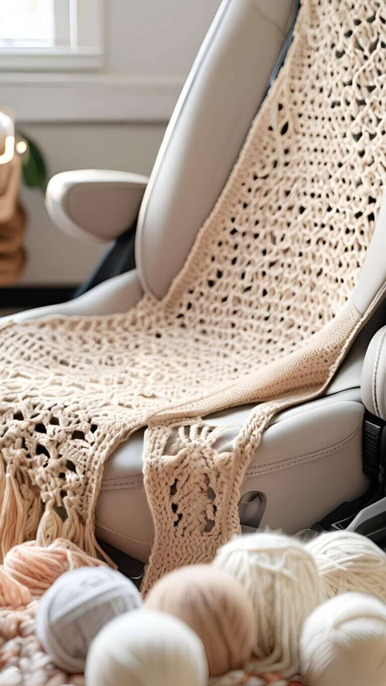 Car Seat Cover Crochet Pattern Free - HousewivesHobbies