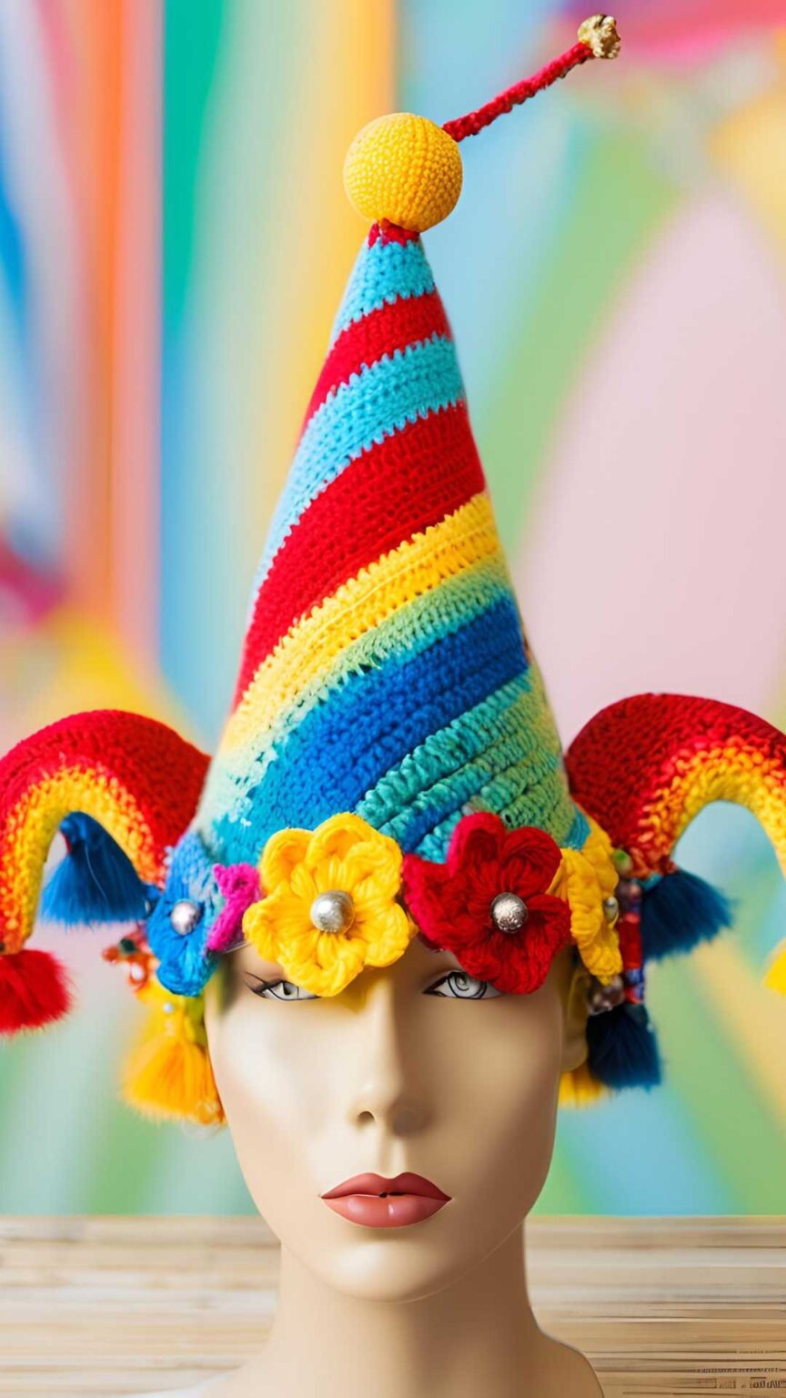 Crochet Jester Hat Pattern - HousewivesHobbies