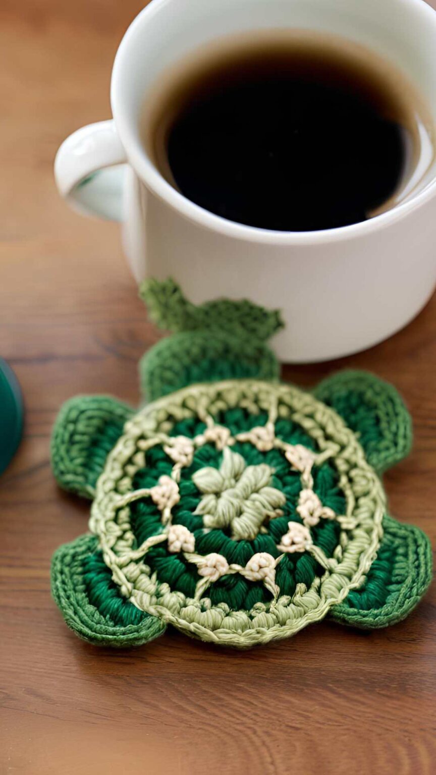 Turtle Coaster Crochet Pattern - HousewivesHobbies